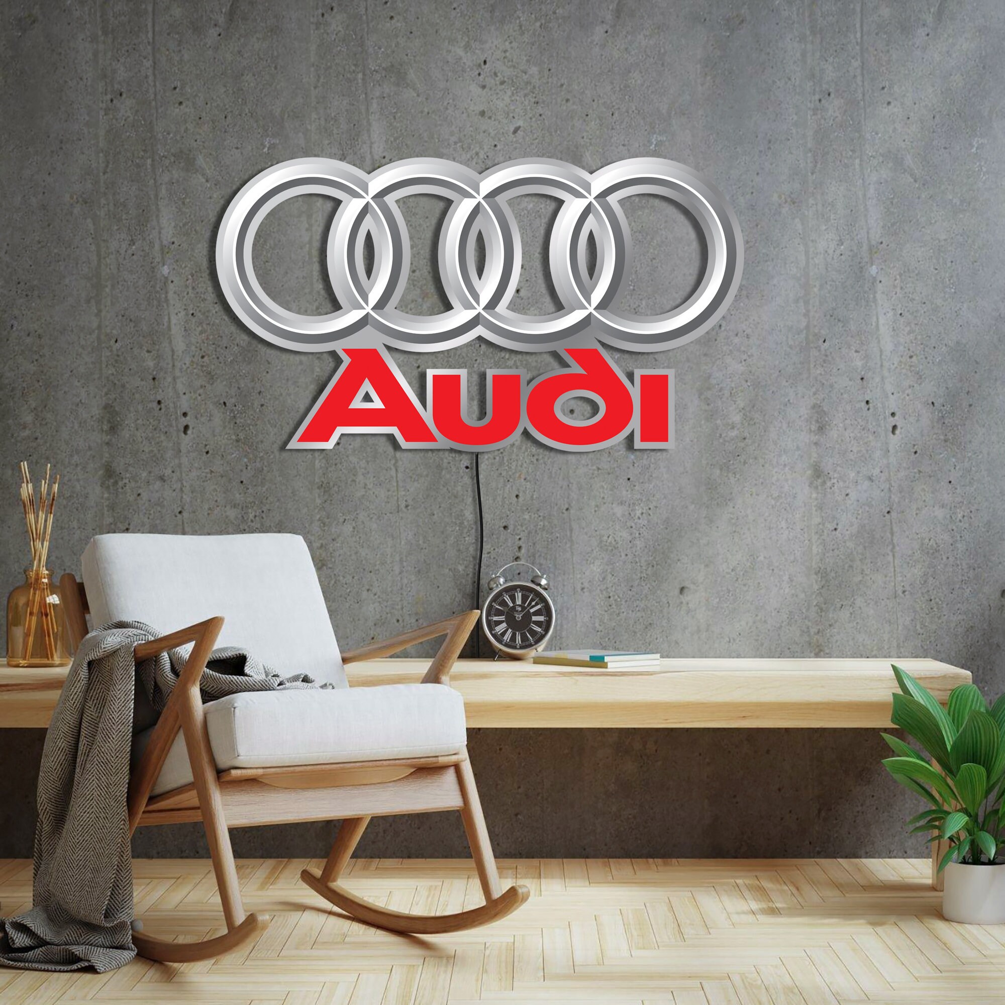 Audi Logo Light Audi Neon Sign Audi Led Sign Audi Neon - Etsy