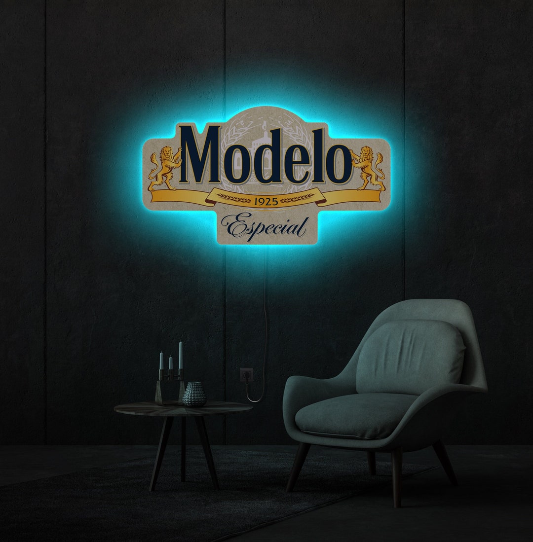Modelo ilumina el letrero el logotipo de Modelo el modelo - Etsy España