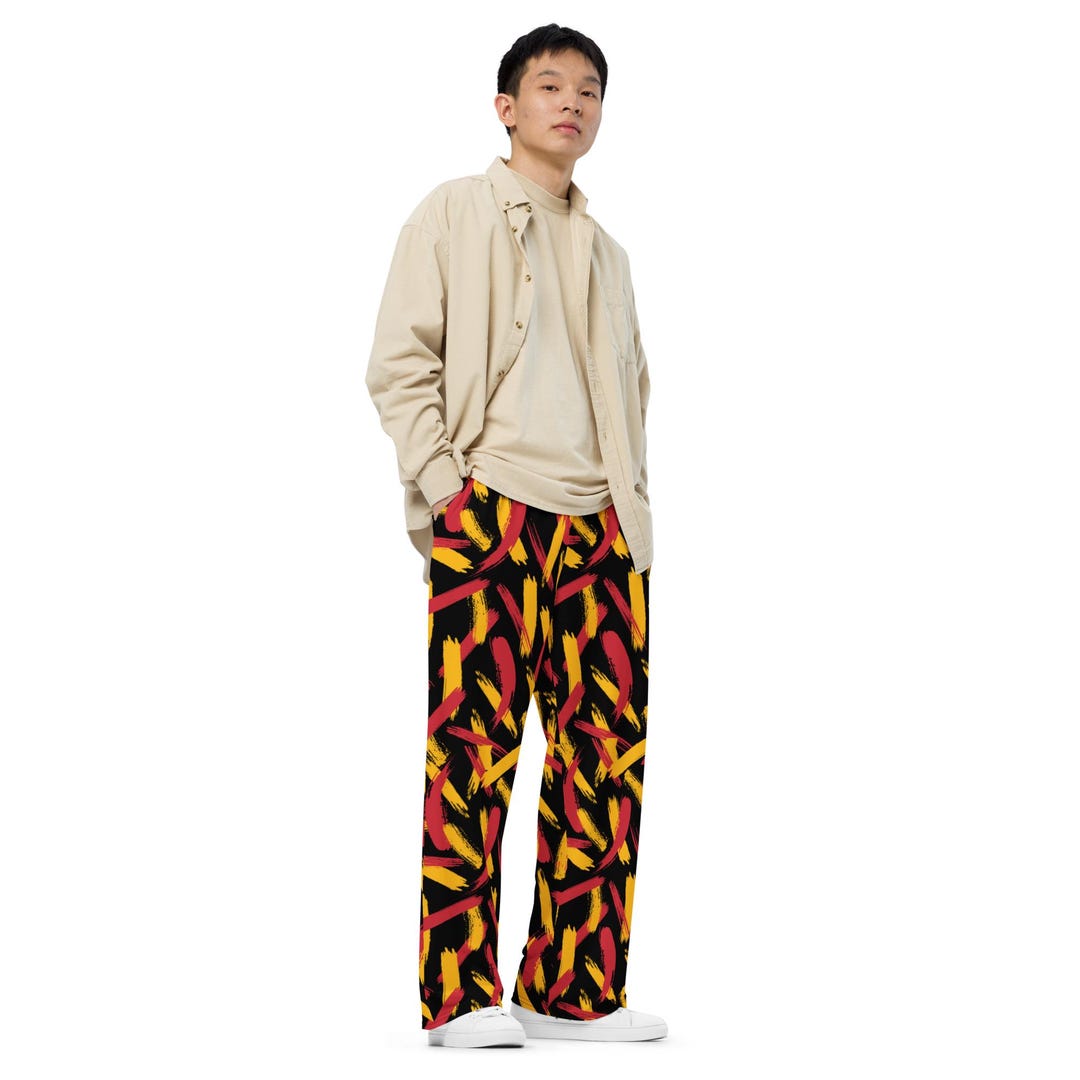 KC Football || All-over Print Unisex Wide-leg Light Pants - Etsy