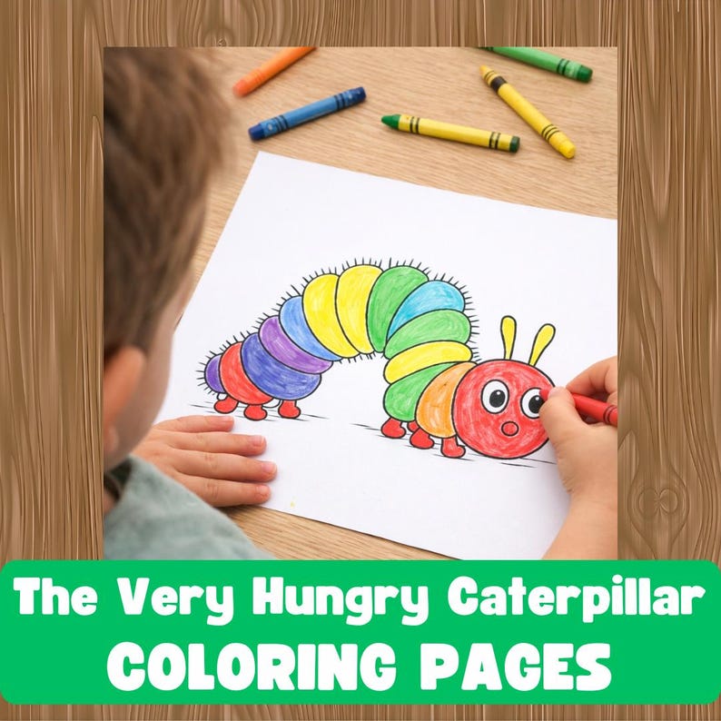 Very Hungry Caterpillar Coloring Pages, Fine Motor Skills Activity ...