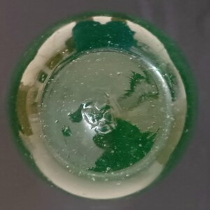 Rare Simon Pearce Green Glass Bottle Vase Air Bubbles Maker's Pontil ...