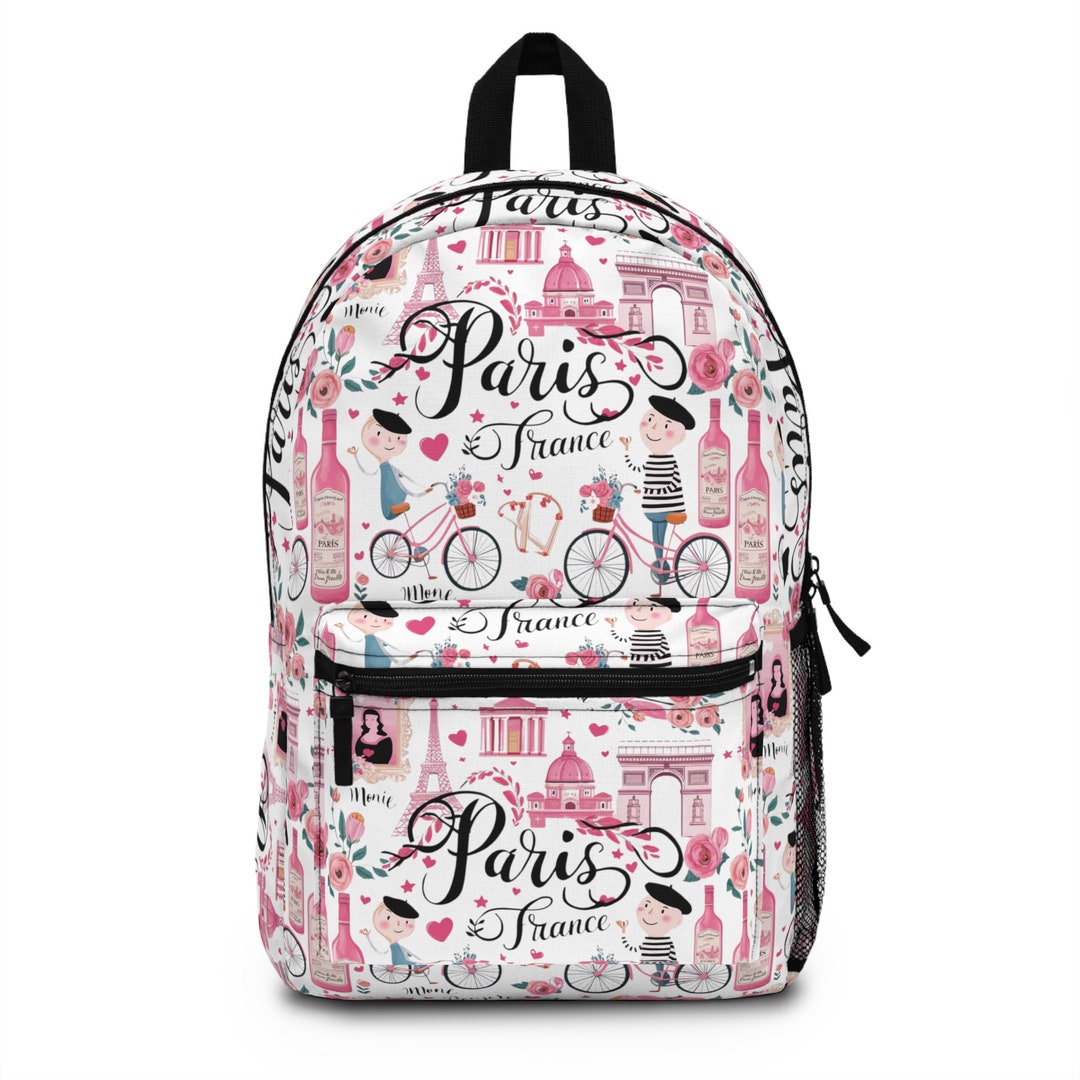 Paris Backpack Laptop Backpack Women, Carry-on Travel, Back to School ...