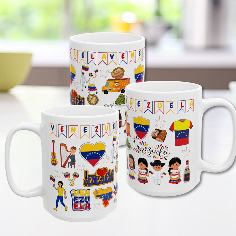 Venezuela Souvenir Ceramic Coffee Mug, Ideal Venezuelan Gift for Any ...