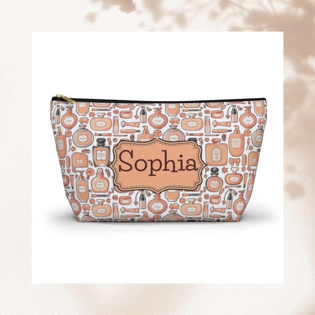 Makeup Personalized Bag Custom Cosmetic Organizer, Bridesmaid Pouch ...