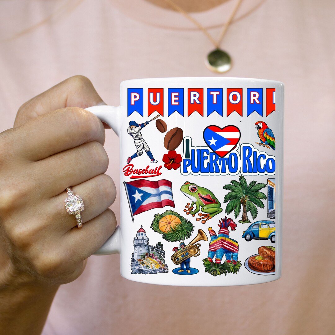 Puerto Rico Coffee Cup, Puerto Rican Souvenir, Mug for Celebrations or ...