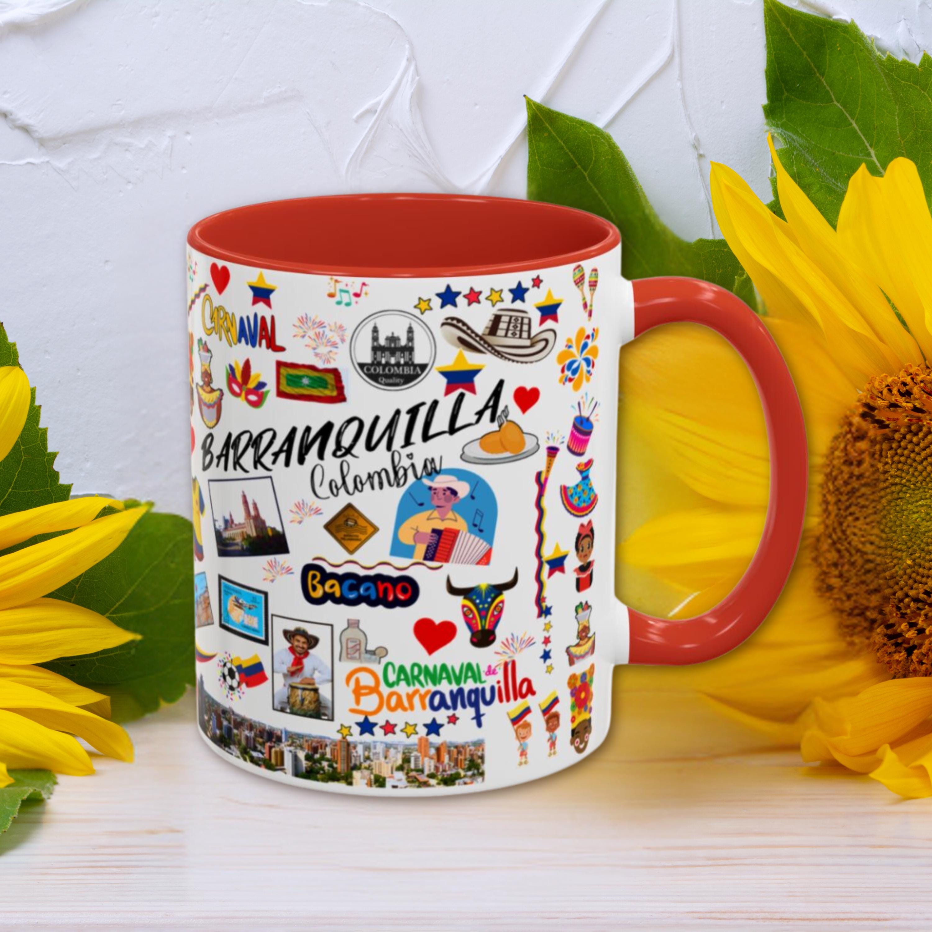 Barranquilla Colombia Mug - Colombian Souvenir Cup, Skyline Coffee Cup ...