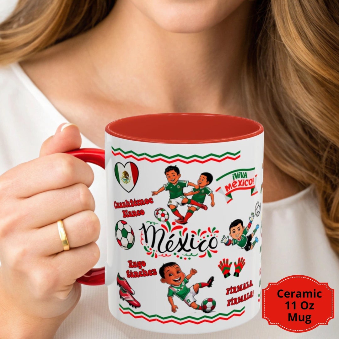 Soccer Mug, Mexico Fútbol Coffee Cup, Sports Gift, Travel Keepsake ...