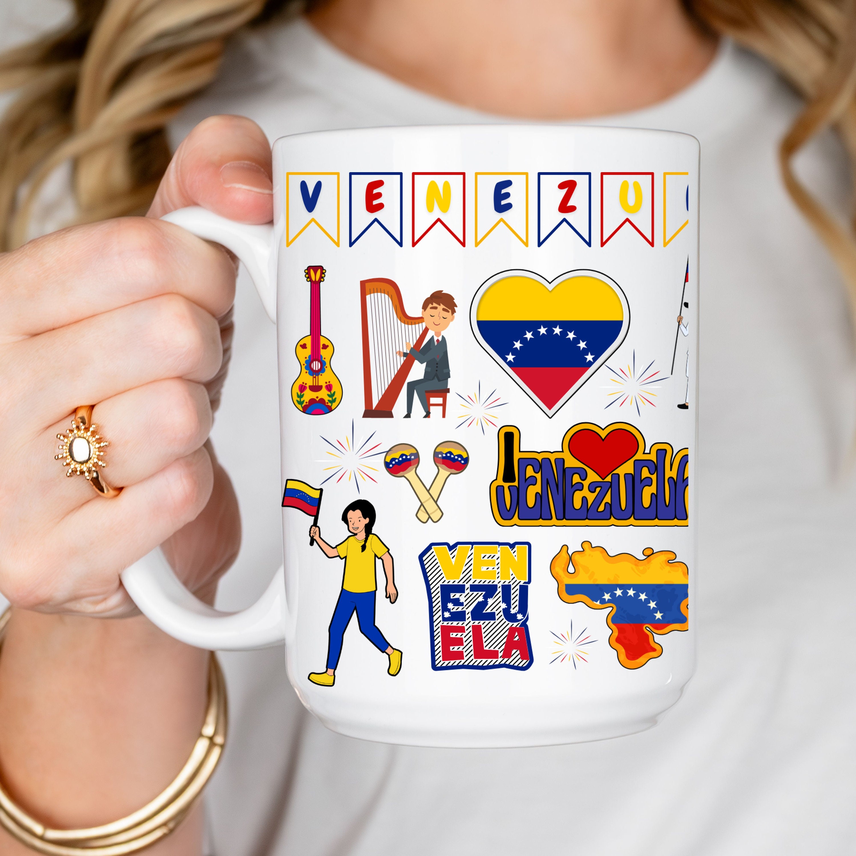 Venezuela Souvenir Ceramic Coffee Mug, Ideal Venezuelan Gift for Any ...