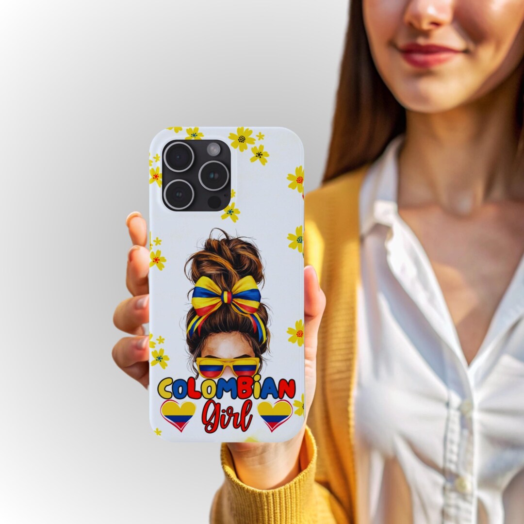 Colombia Phone Case, Colombian Girl iPhone Case, iPhone 15 14 13 12 11 ...