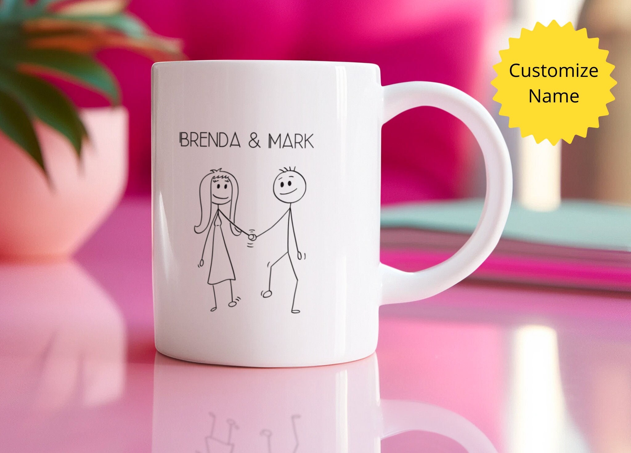 Custom Love Mug Boyfriend Girlfriend Love Gift Anniversary Cup Present ...