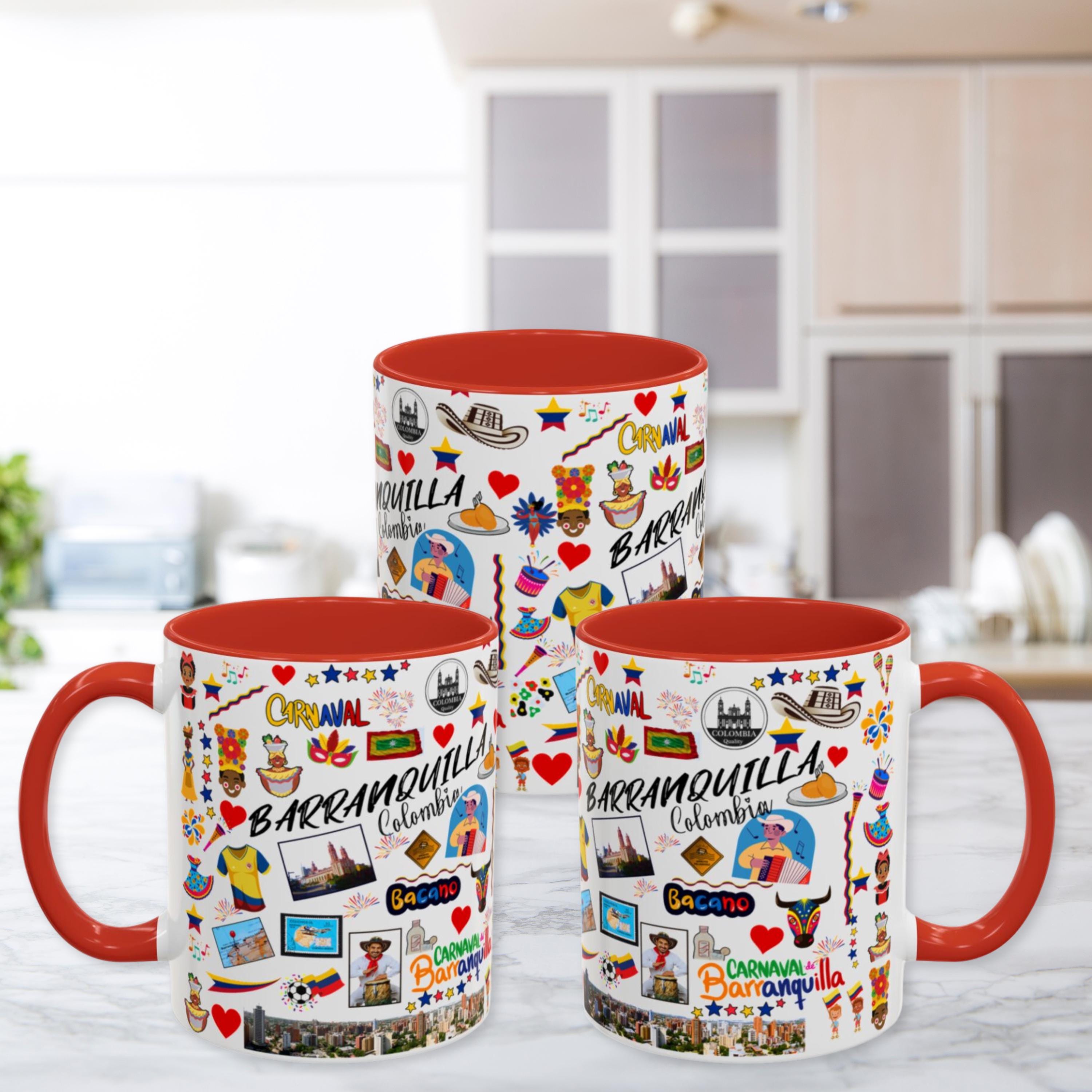 Barranquilla Colombia Mug - Colombian Souvenir Cup, Skyline Coffee Cup ...