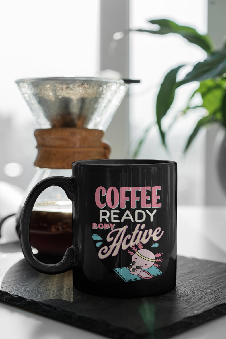 Trendy Axolotl Gym, Coffee Mug, Mug, Gym Lover Gift, Workout Gift ...