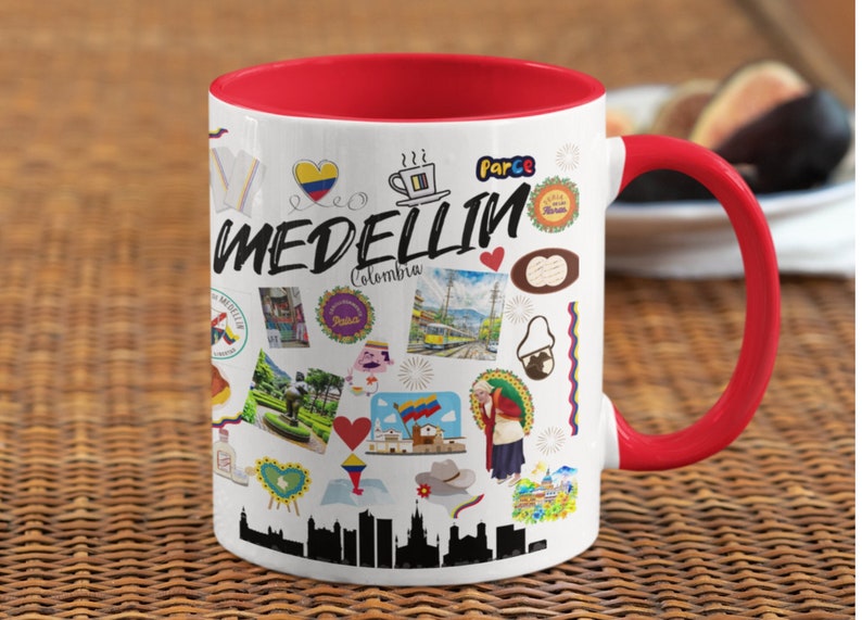 Medellin Coffee Mug Colombia Souvenir Cup Birthday Gift Suitable Mug ...