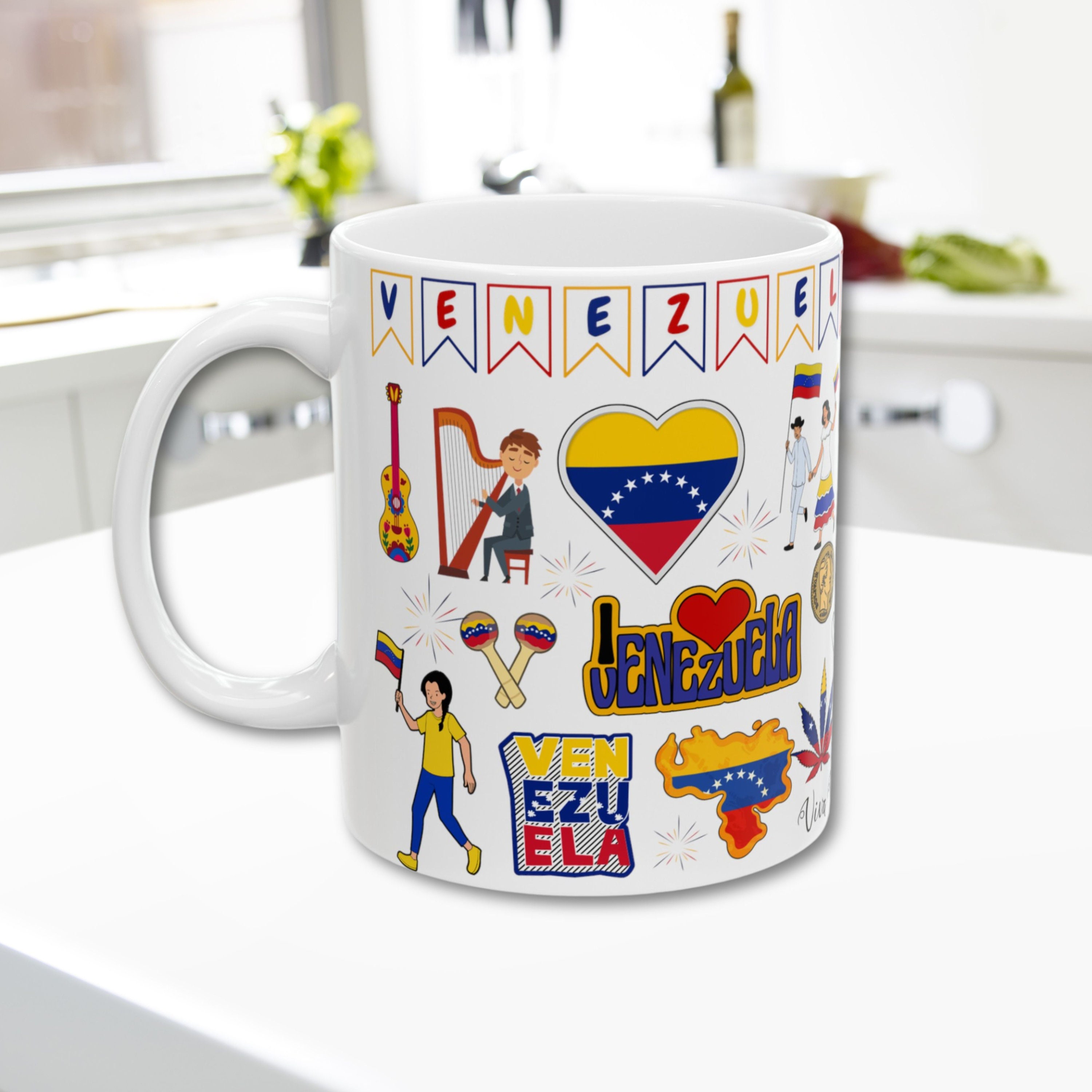 Venezuela Souvenir Ceramic Coffee Mug, Ideal Venezuelan Gift for Any ...