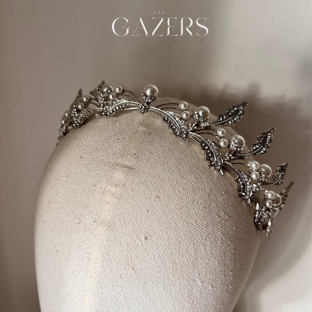 Simple Crown Tiara, Boho Headpiece for Summer Wedding & Bridesmaid or ...