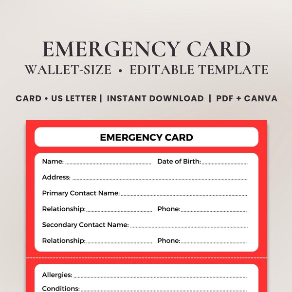 Wallet Size Template Printable - Etsy