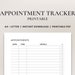Easy-to-use Appointment Tracker • Meeting Planner • Simple Appointment ...