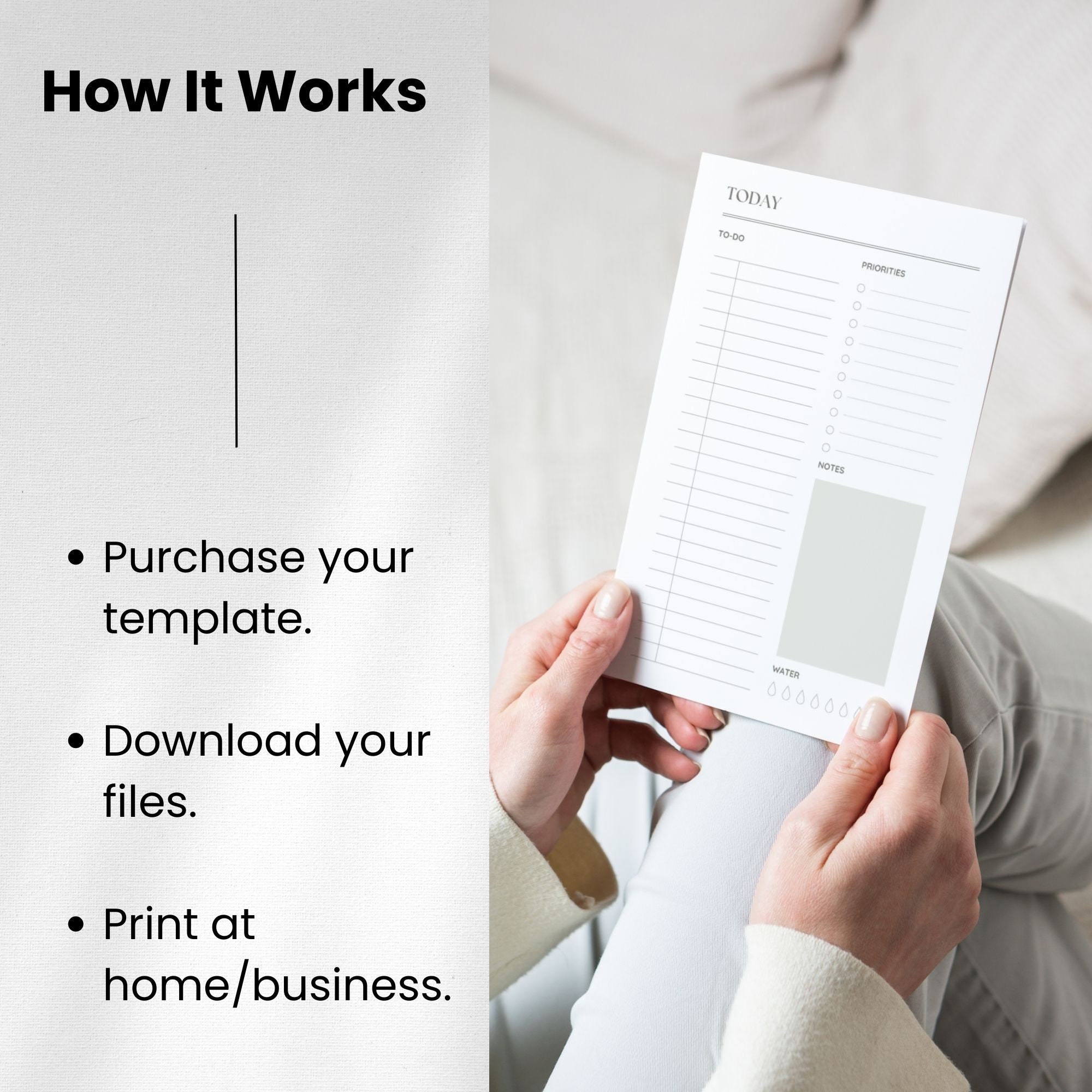 Printable Digital Planner for Daily & Weekly Schedules Perfect for Goal ...