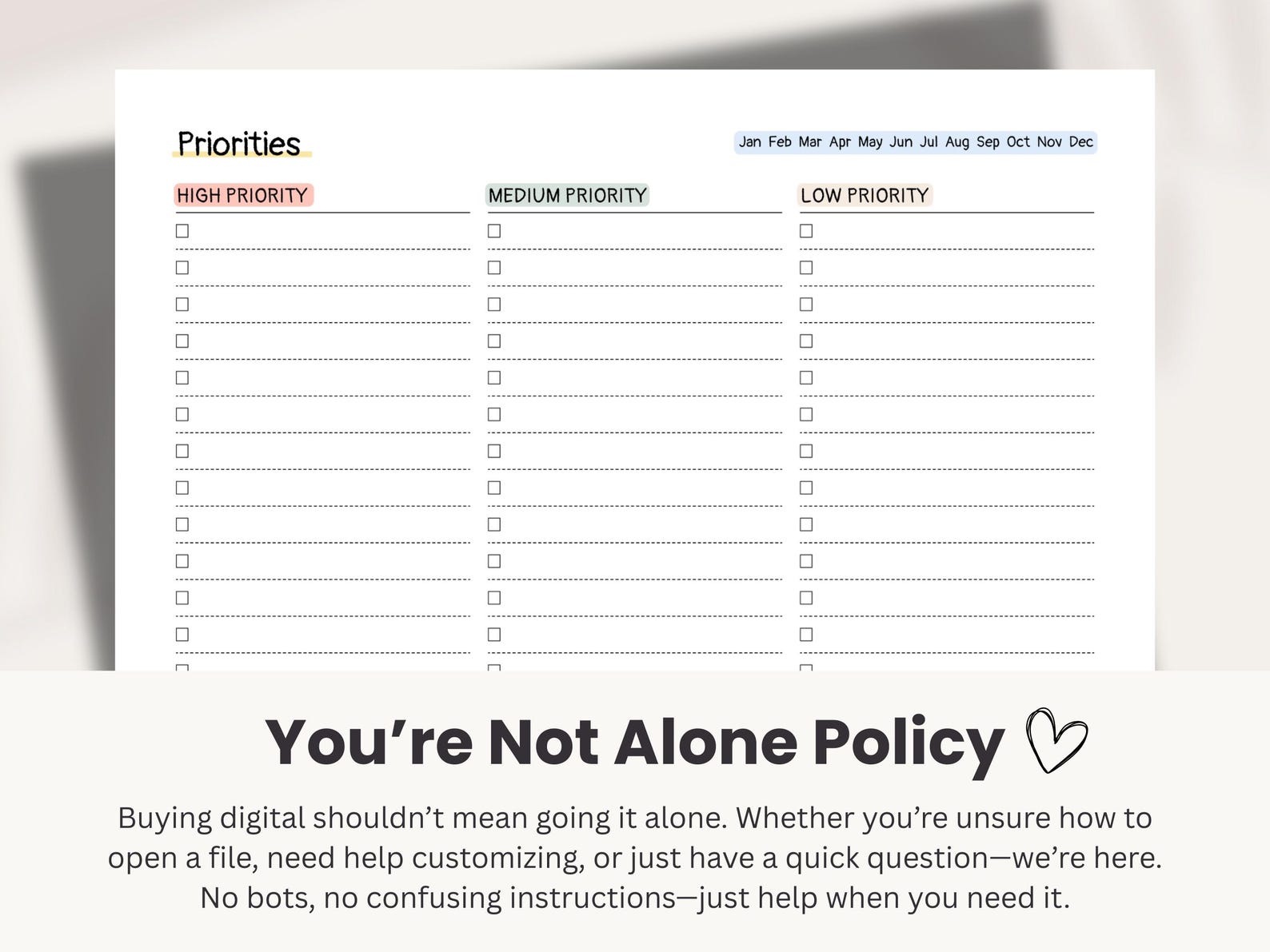 Printable Priority List Template, Daily Priority Task Planner ...
