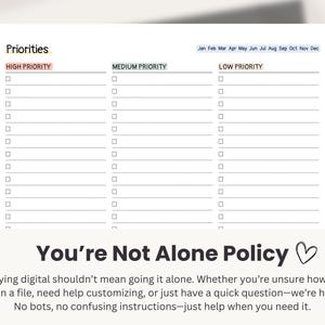 Printable Priority List Template, Daily Priority Task Planner ...