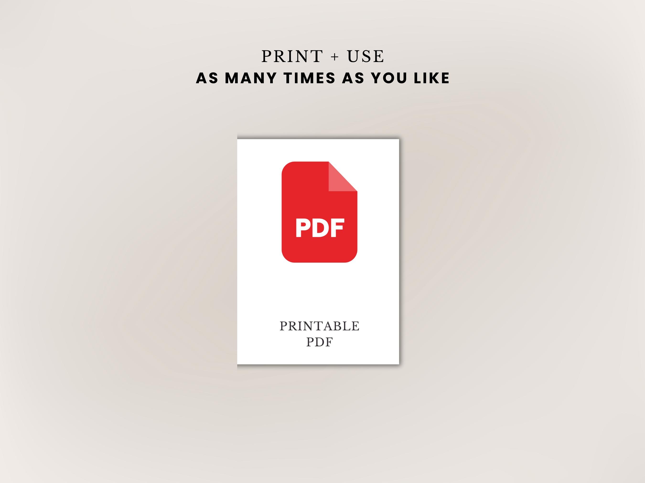 Printable Checkbook Register • Landscape 8.5 X 11in Orientation • 28 ...