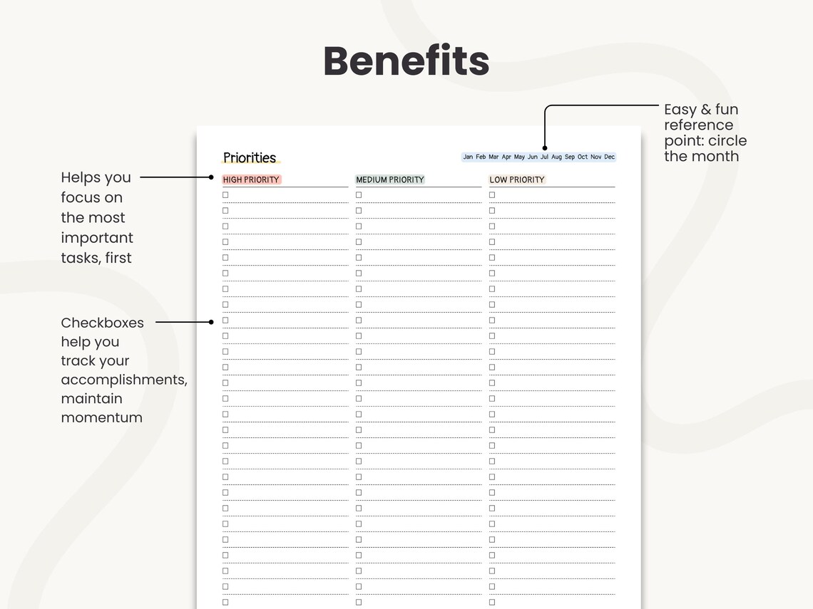 Printable Priority List Template, Daily Priority Task Planner ...