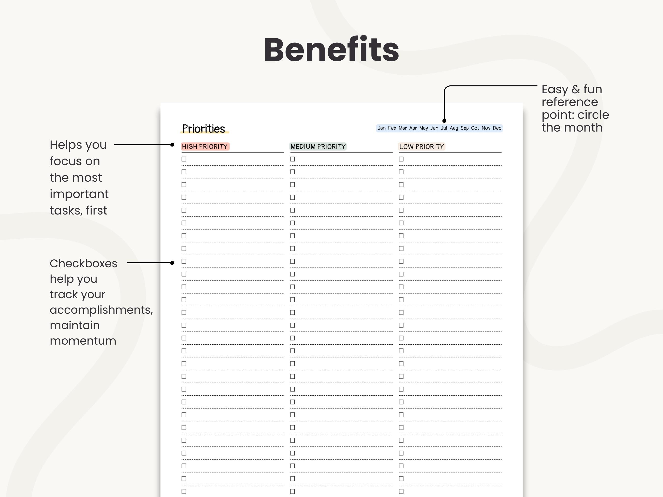 Printable Priority List Template, Daily Priority Task Planner ...