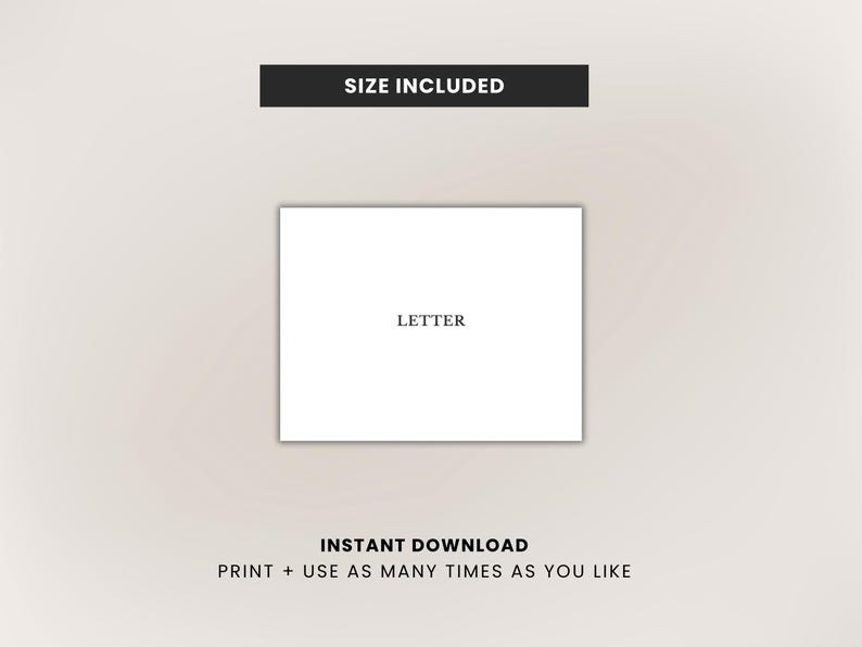 Printable Checkbook Register • Landscape 8.5 X 11in Orientation • 28 ...