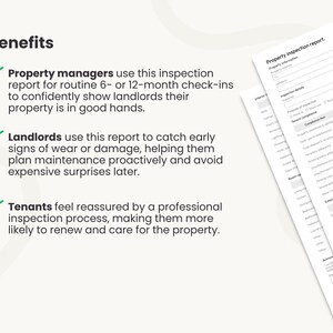 Rental Inspection Report PDF, Printable and Fillable Fillable Property ...