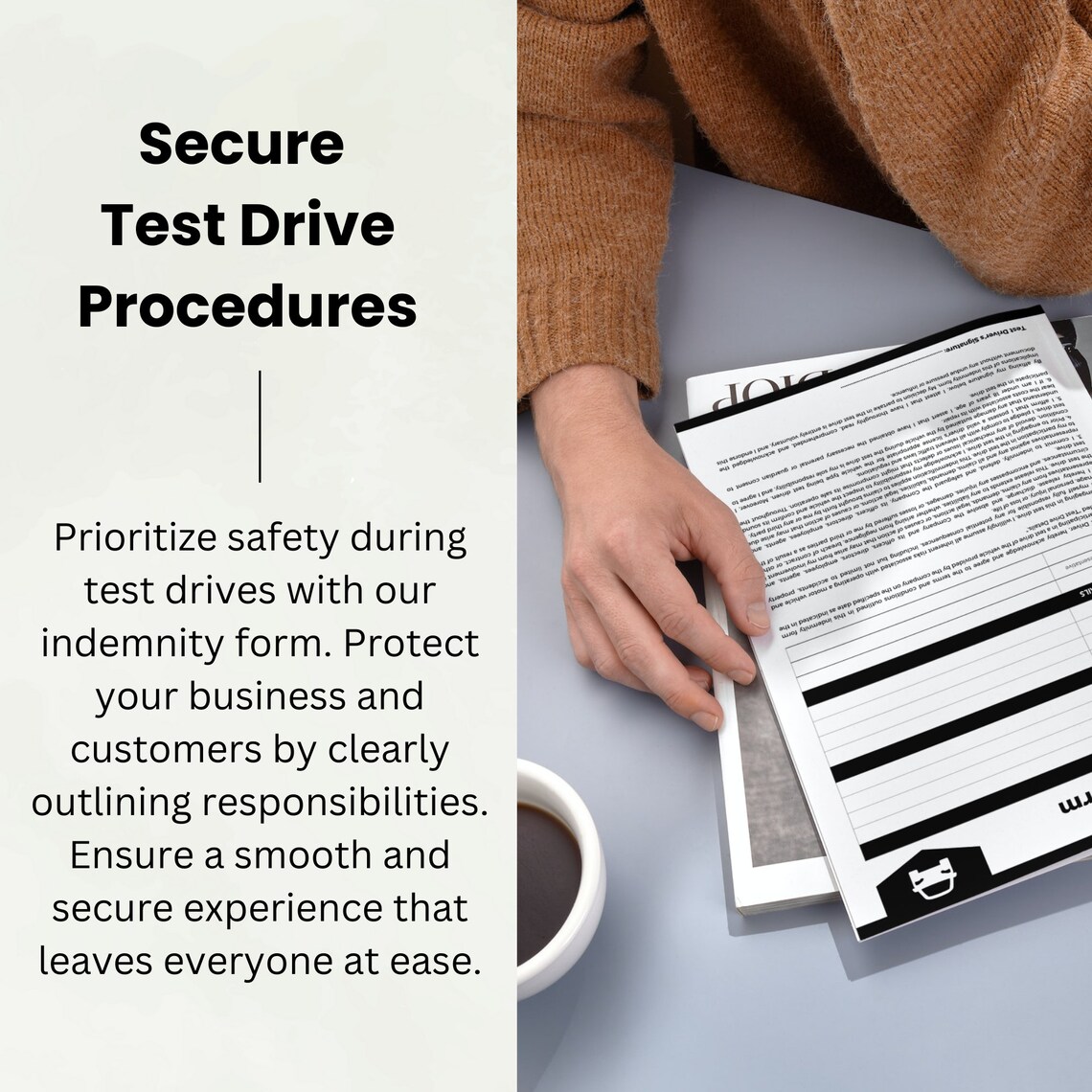 Test Drive Indemnity Form Template Test Drive Liability - Etsy