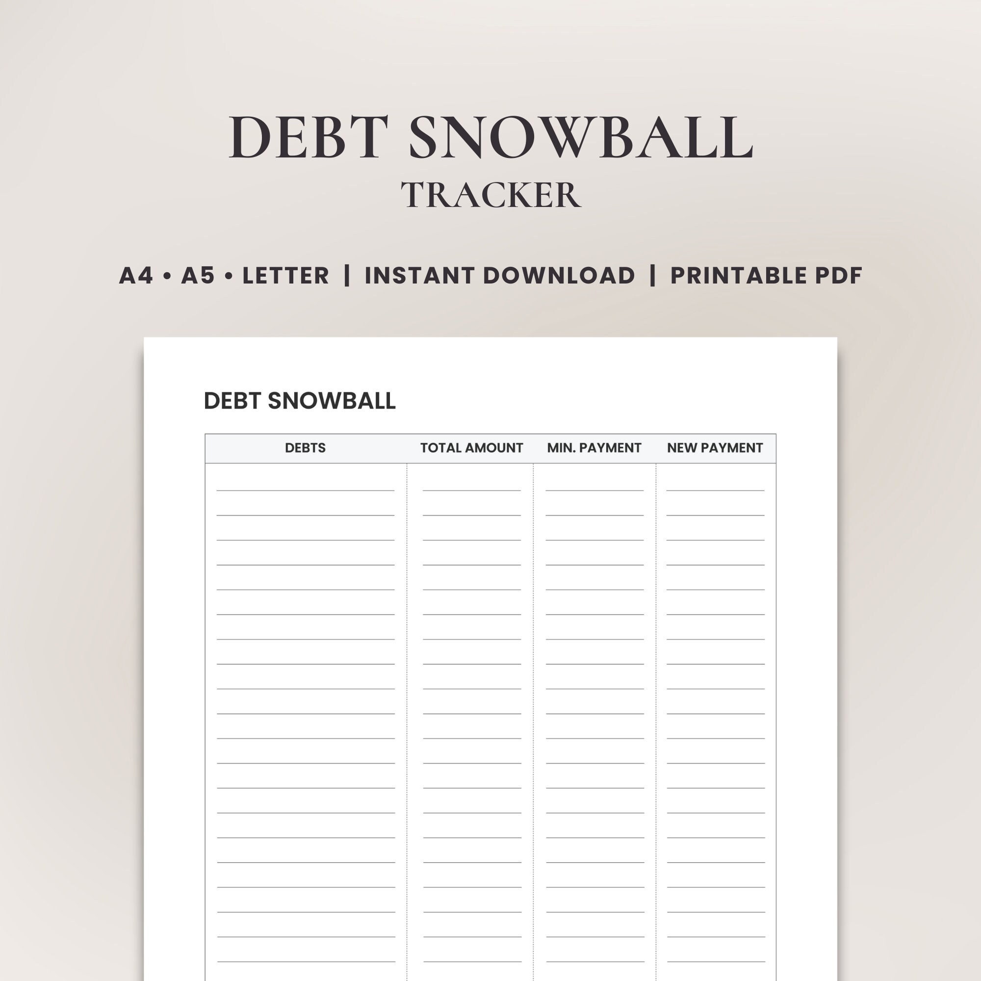 Debt Worksheets Free Printable Debt Snowball Worksheet