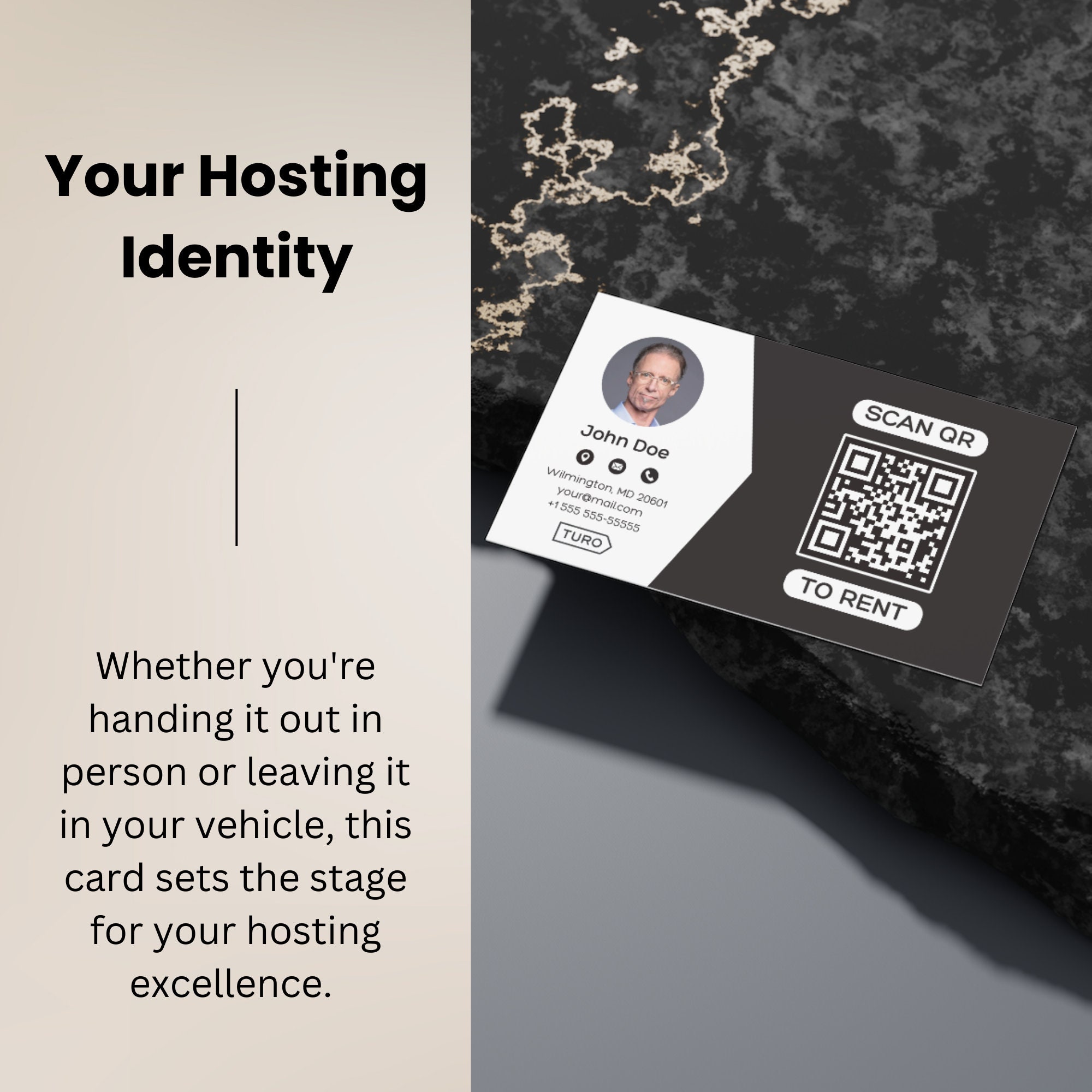 Custom Business Card for Turo Hosts Rental Car Business Card Auto ...