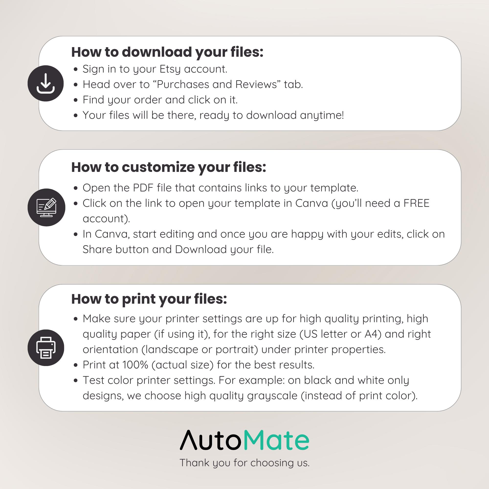 Welcome Book for Turo Hosts • Bi-fold Brochure for Turo Guests • Car ...