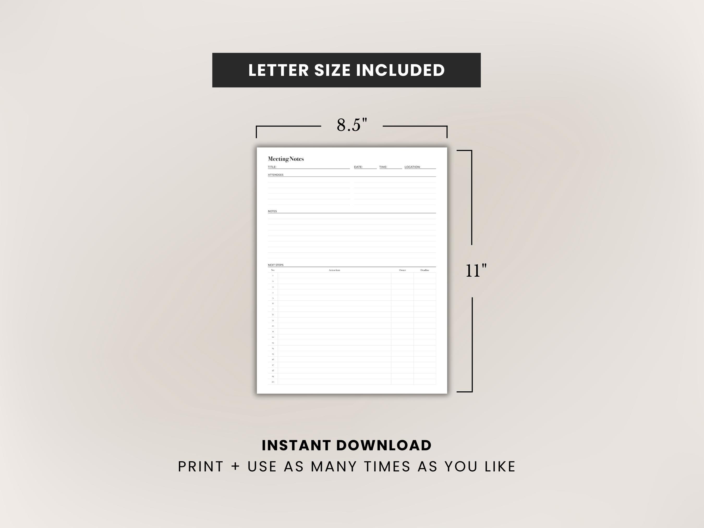 Fillable Meeting Minutes Template for Professionals • Minutes of ...