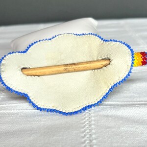 Vintage Native American Beaded Hair Pin Handmade With Small Cut Glass ...