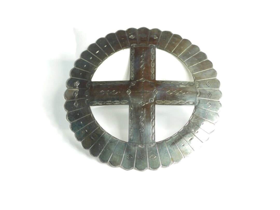 Native American Medicine Wheel Pin Signed Adam Caesar - Etsy