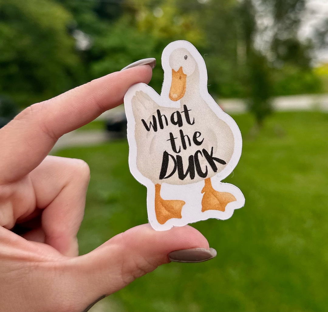 Sticker | What the Duck | Duck Stickers | Autocorrect | Wtf - Etsy