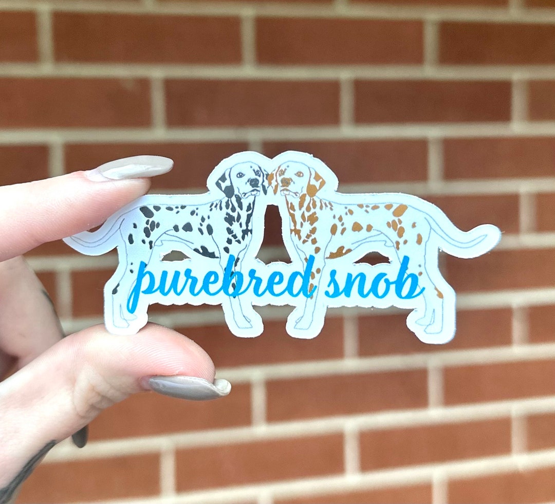 Purebred Snob Stickers Dalmatian Dalmatian Lovers Purebred Dogs ...