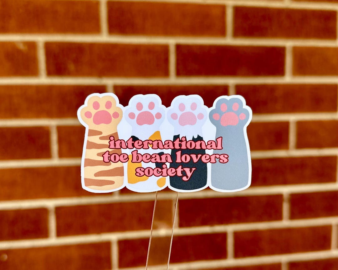Sticker | Toe Bean Lovers | Dog | Cat | Toe Beans - Etsy