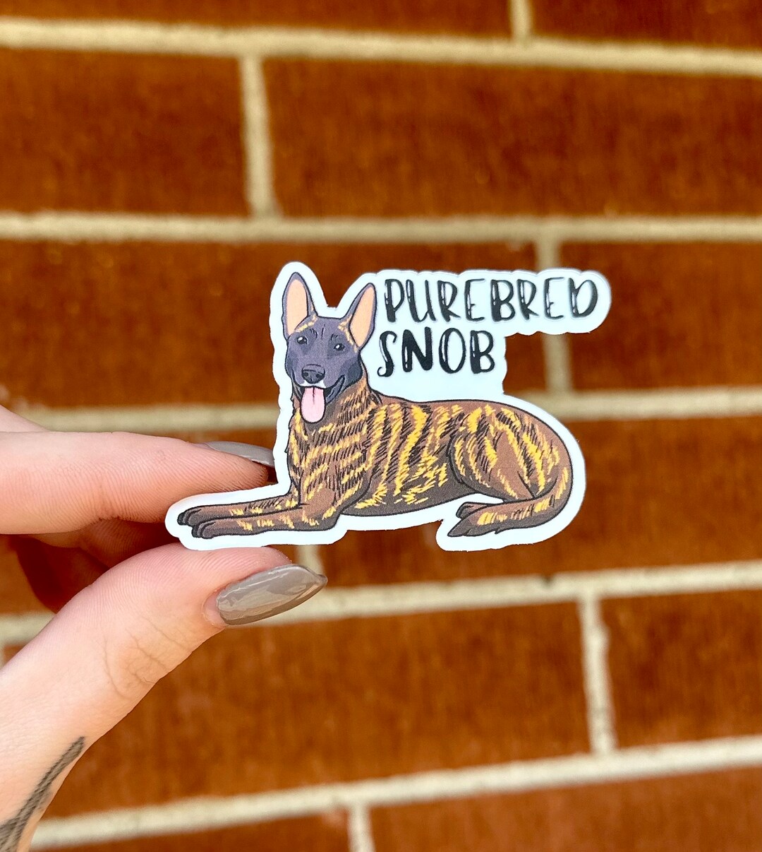 Purebred Snob Stickers | Dutch Shepherd | Dutchie Lovers | Purebred ...