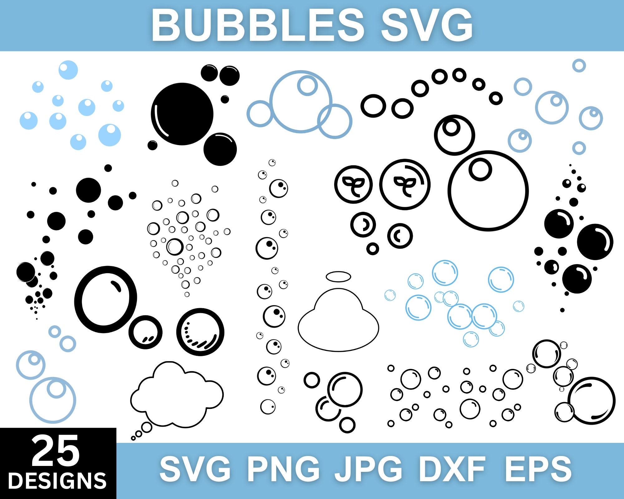 Bubbles Svg, Bubbles Png, Bubbles Clipart, Bubbles Vector, Bubbles Dxf ...
