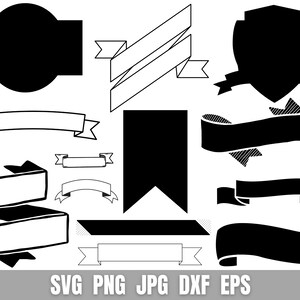 Ribbon Banner Svg / Png, Banner Svg Bundle, Banner Clipart, Banner Png ...