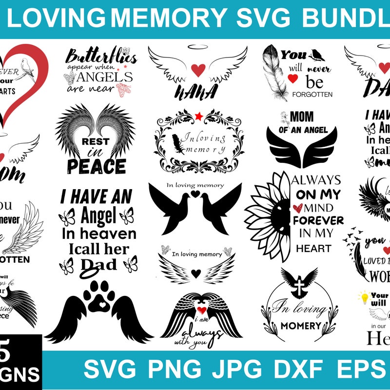 In Loving Memory Svg - Etsy