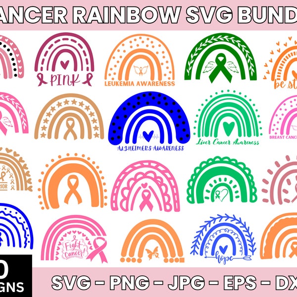 Cancer Ribbon Svg - Etsy