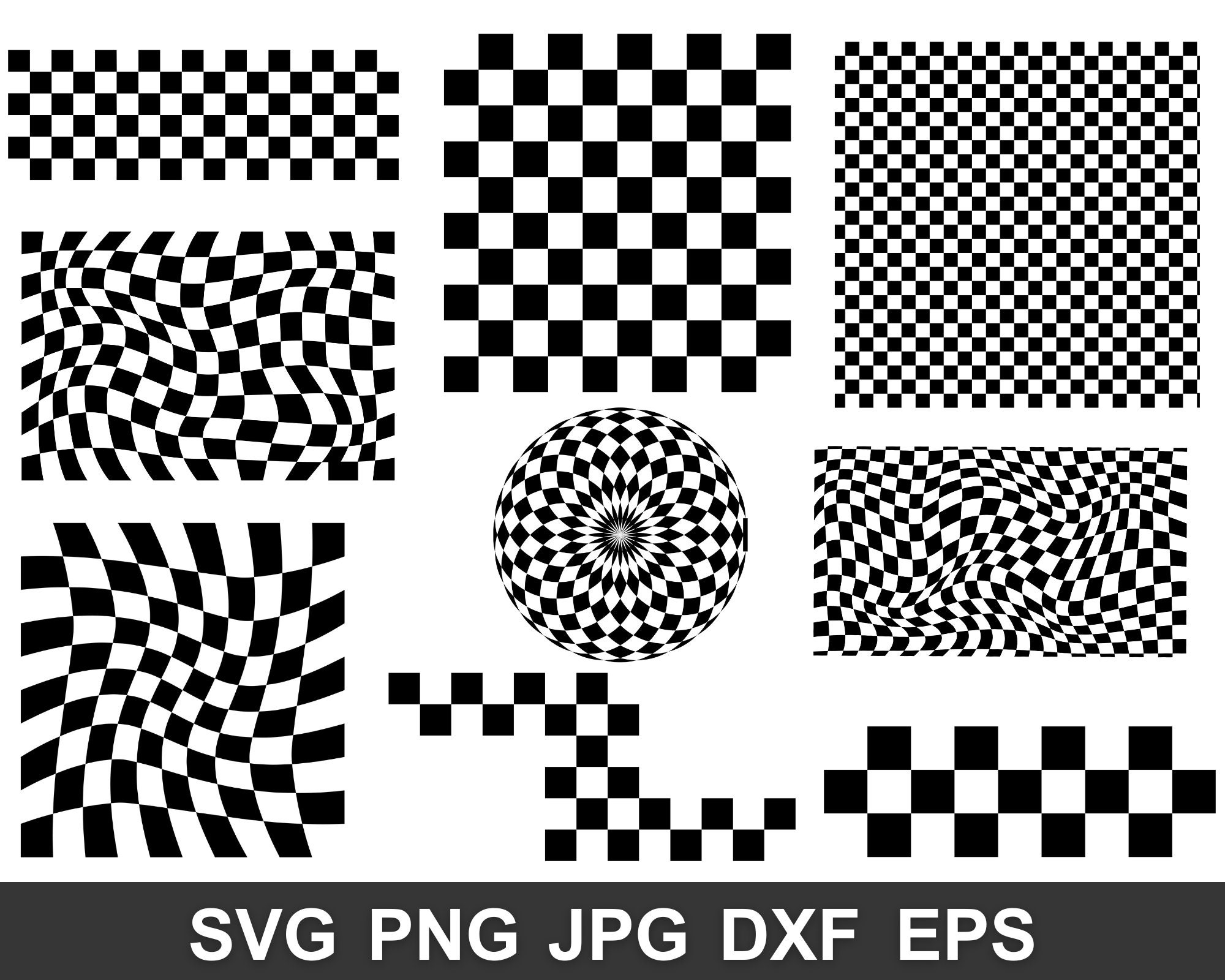 Checkerboard Svg Bundle, Checkerboard Png, Checkers Svg, Checkered Flag ...