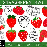 Strawberry Sign Svg Bundle, Farm Fresh Strawberries Svg, Farmhouse ...