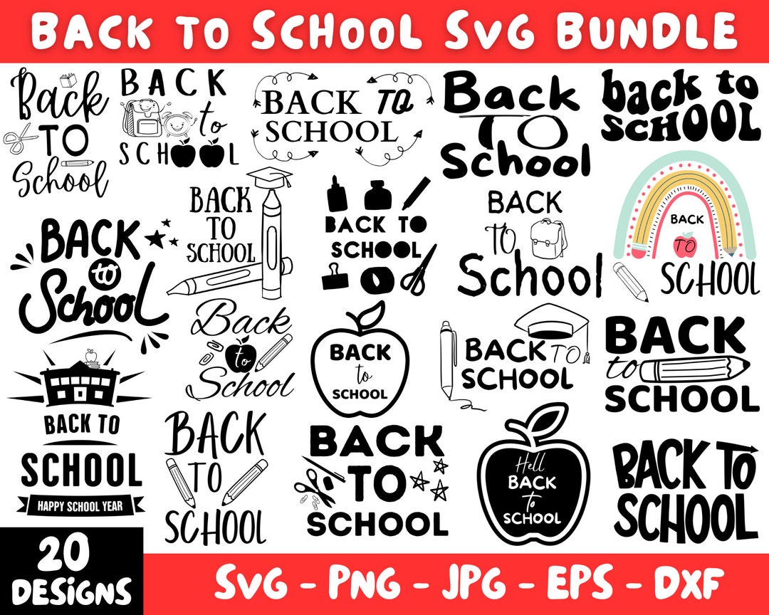Funny School Svg, School Png Bundle, School Dxf Files, School Vector ...