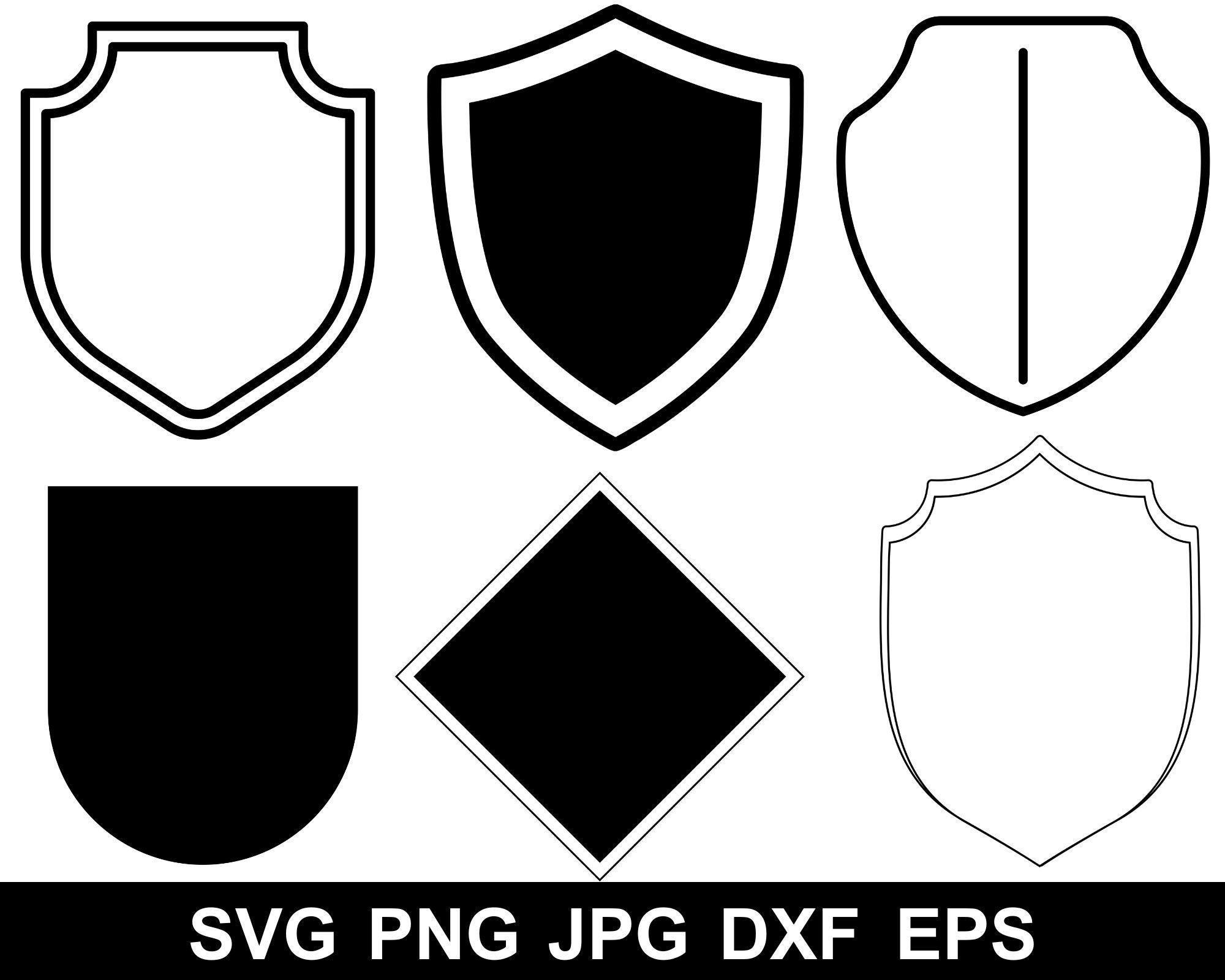 Shield Svg Bundle, Shield Png Bundle, Shield Clipart, Shield Vector ...