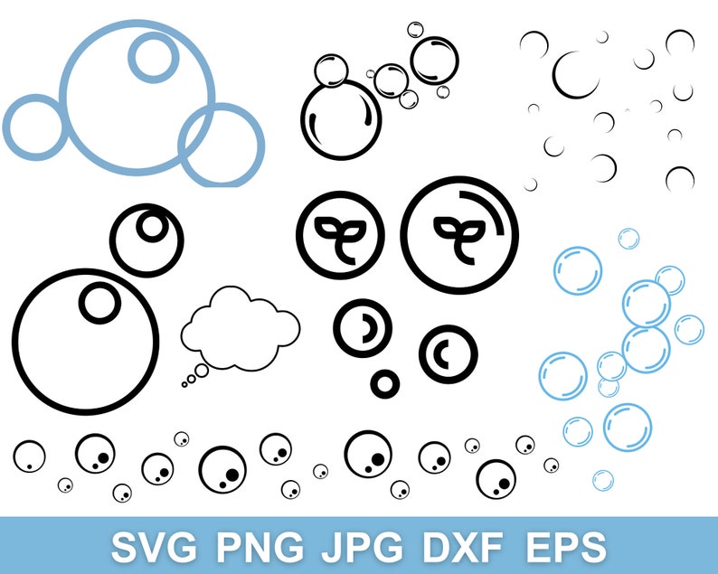 Bubbles Svg, Bubbles Png, Bubbles Clipart, Bubbles Vector, Bubbles Dxf ...