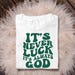 1+ It's Never Luck It's Always God Svg Png, Not Luck Just God Svg ...